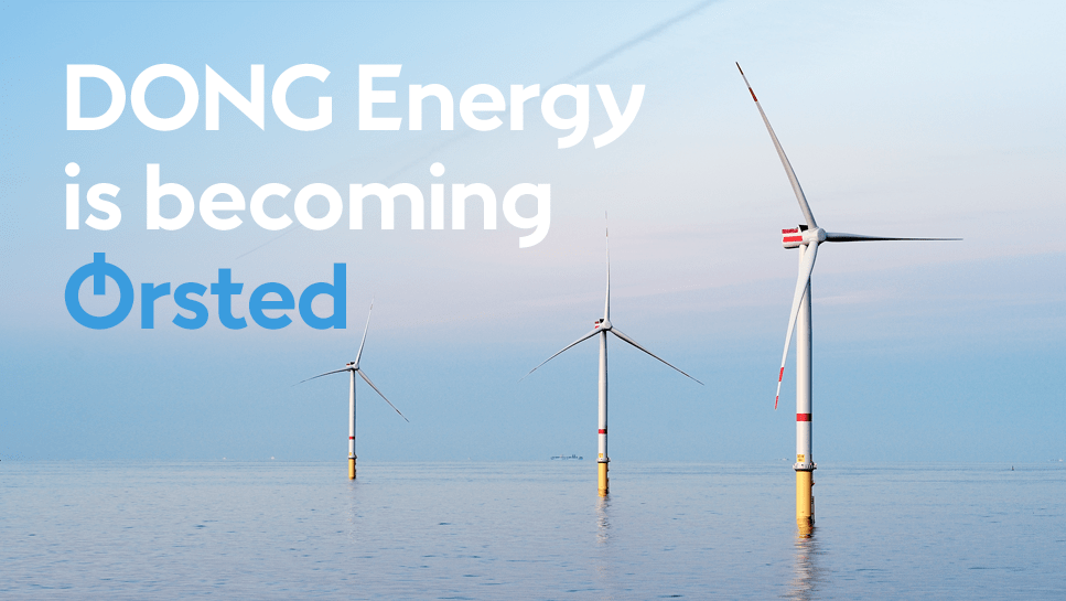 We are changing our company name to Orsted